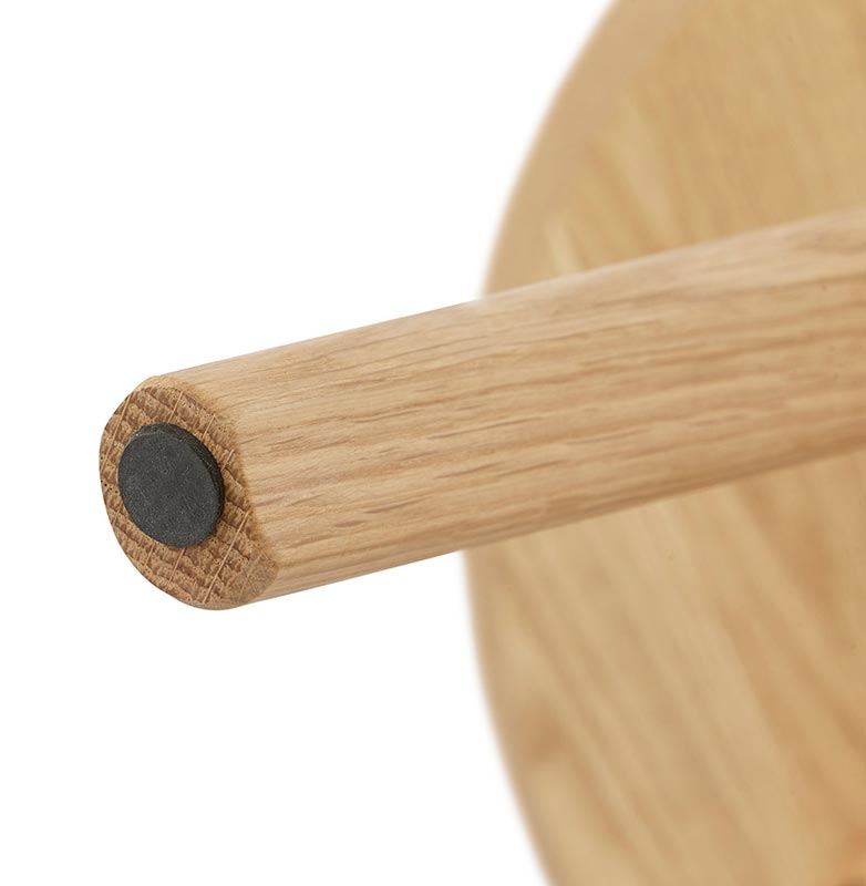 Tables basses scandinaves gigognes rondes 'Mukavä' en bois 3 pieds Ø 50 ...
